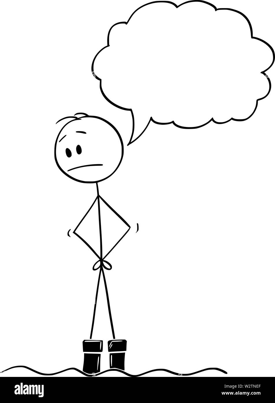 Stick Figure Thinking Bubble