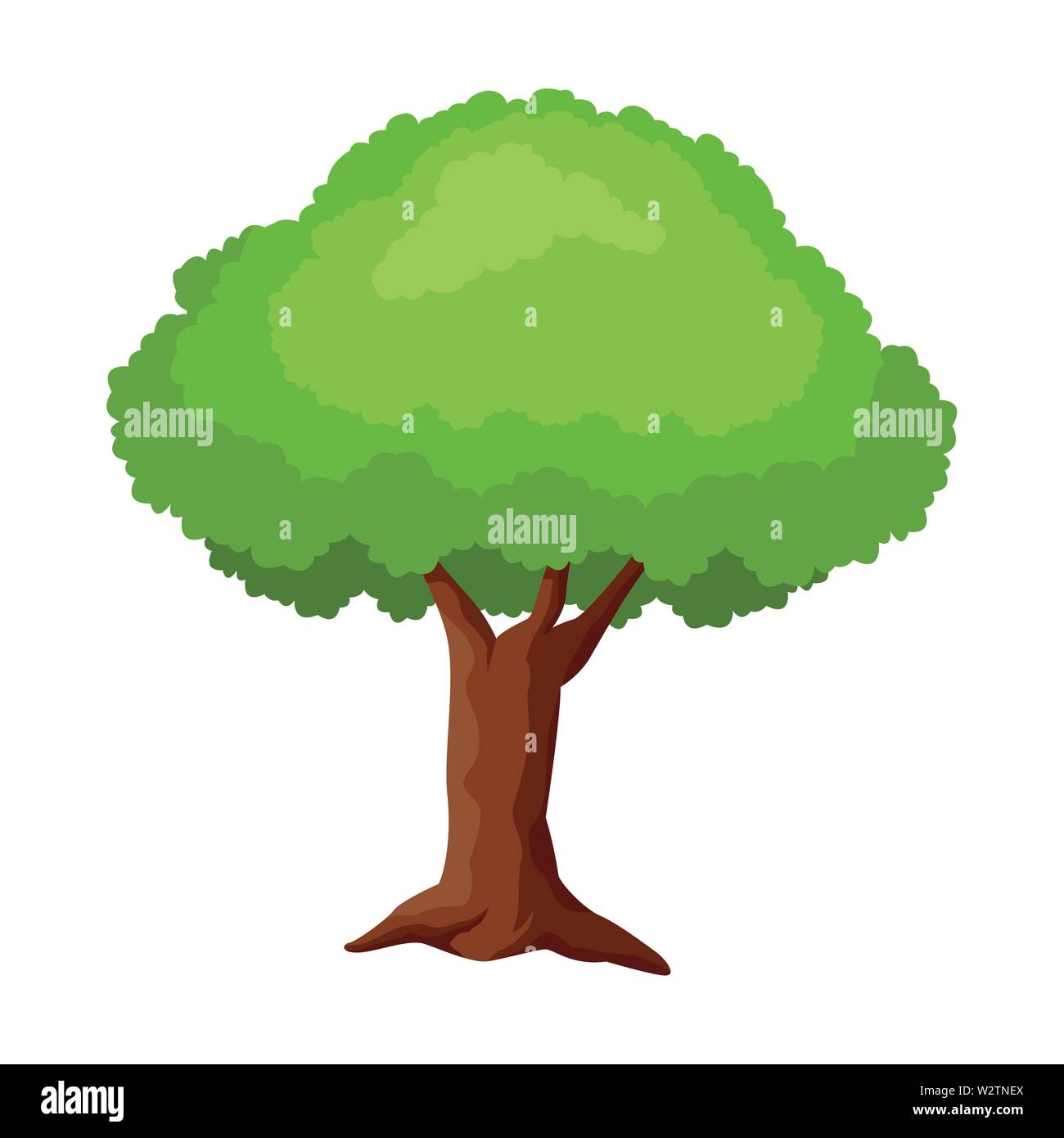Tree nature cartoon isolated Stock Vector Image & Art - Alamy