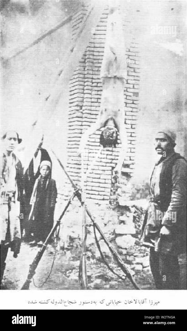 Execution of Mirzaaghabalakhan by Shojaodowlat forces, Russian ...
