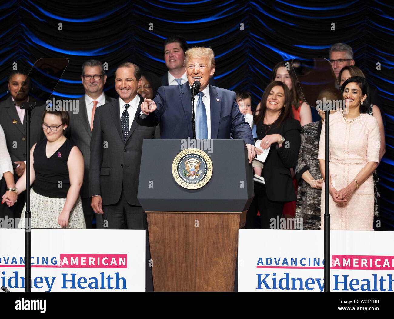Washington, D.C, USA. 10th July, 2019. President DONALD TRUMP speaking ...
