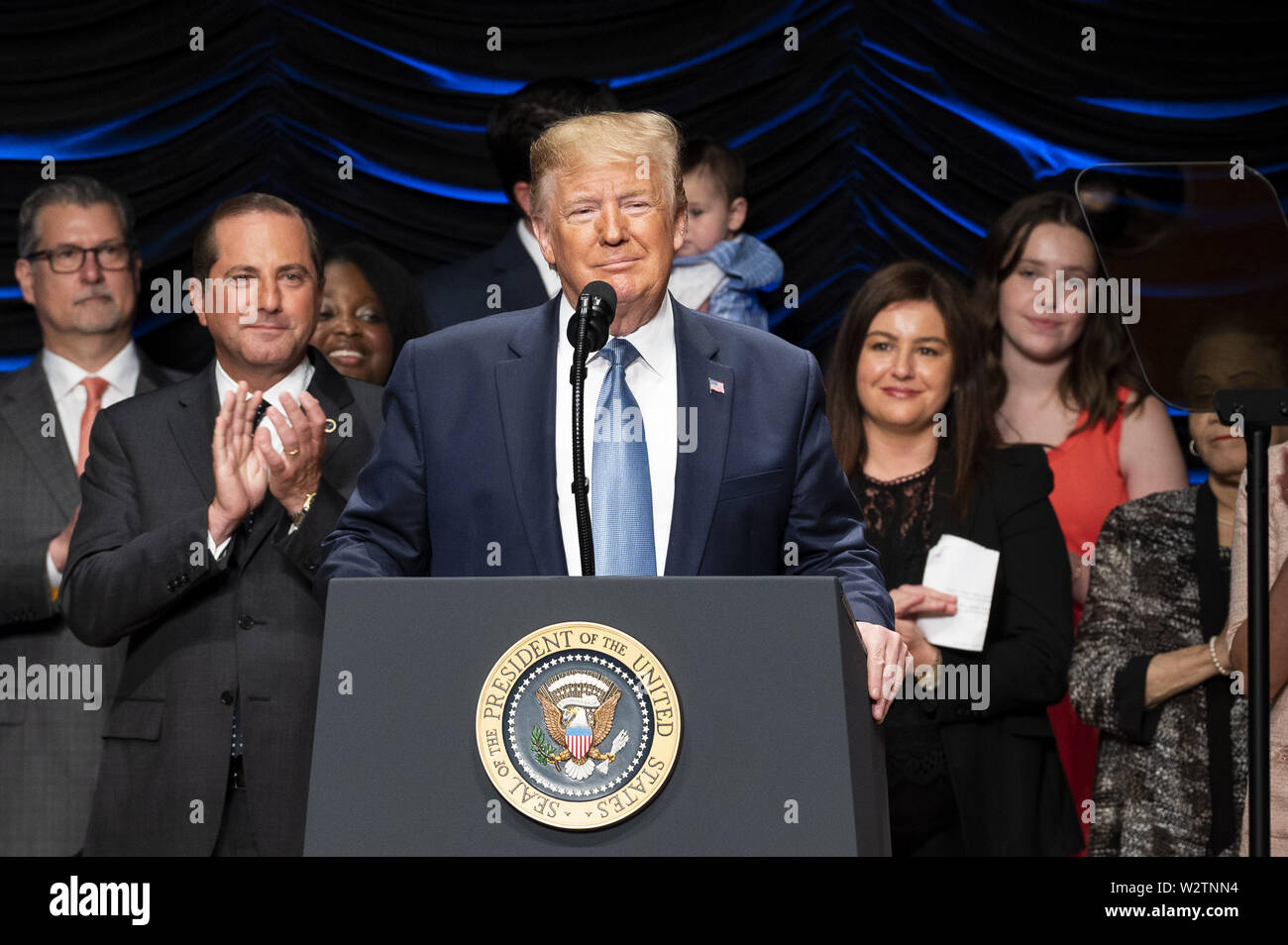 Washington, D.C, USA. 10th July, 2019. President DONALD TRUMP speaking ...