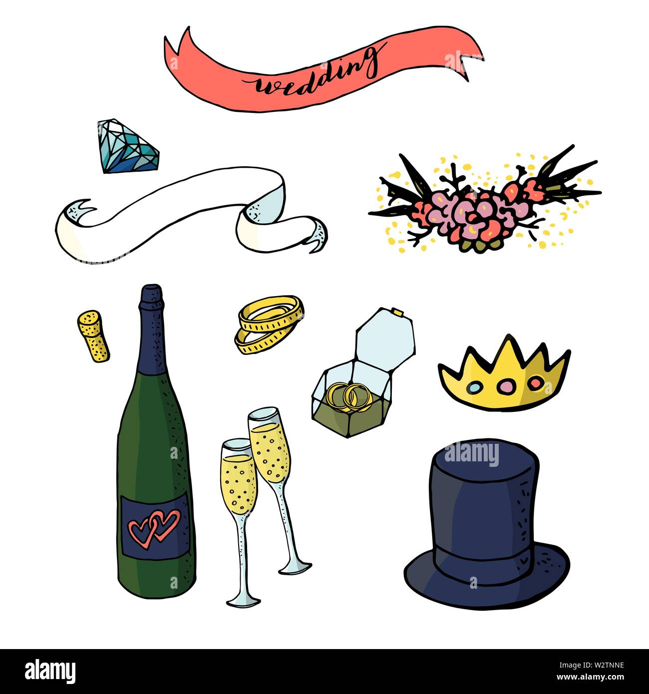 Diamond diadem isolated on black Stock Vector Images - Alamy