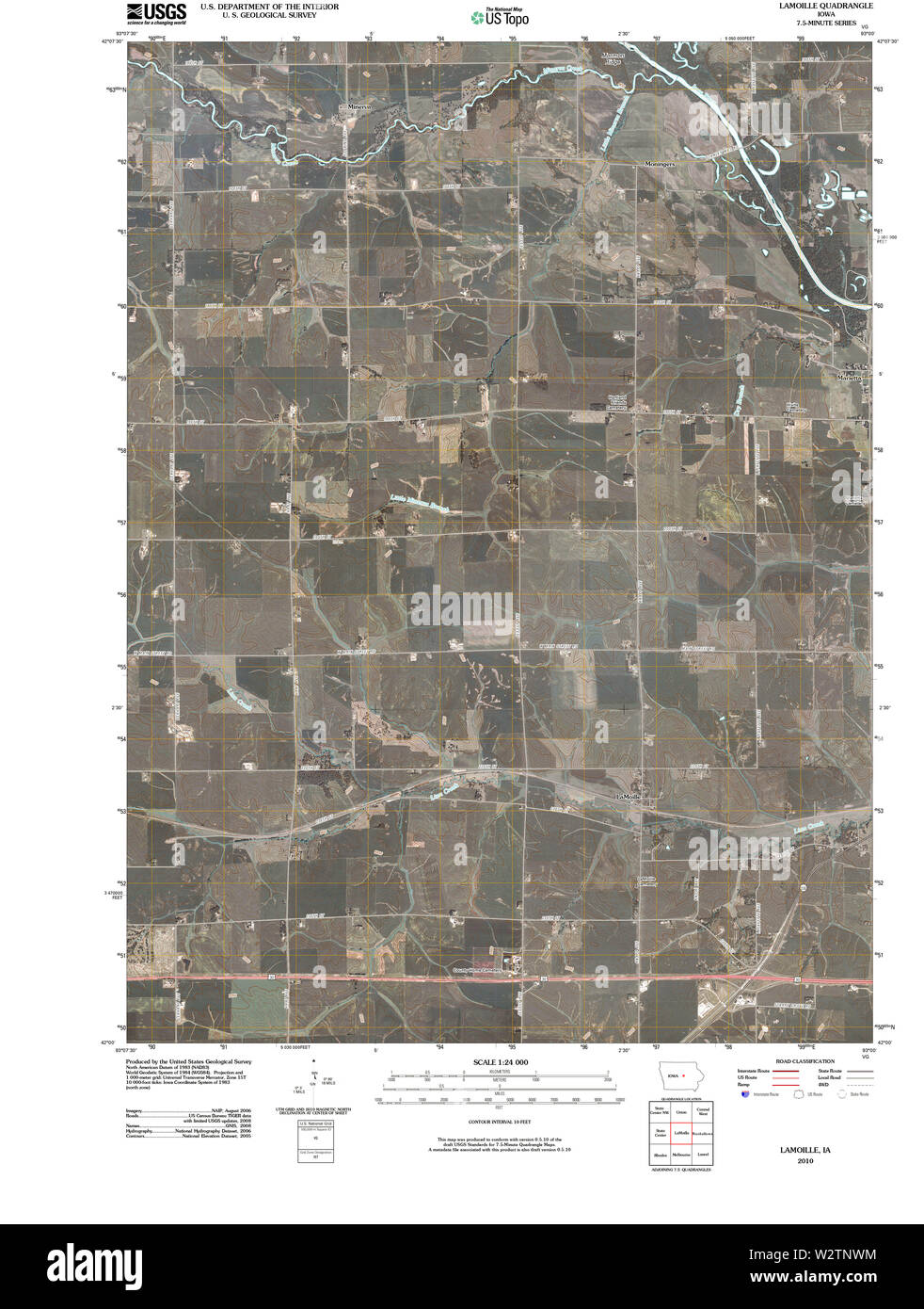 Lamoille map hi-res stock photography and images - Alamy