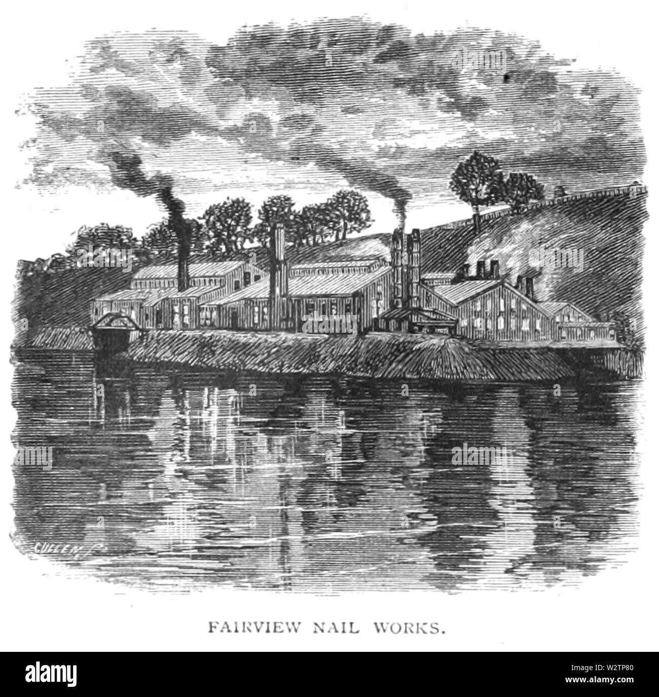 Steel works factory Cut Out Stock Images & Pictures - Alamy