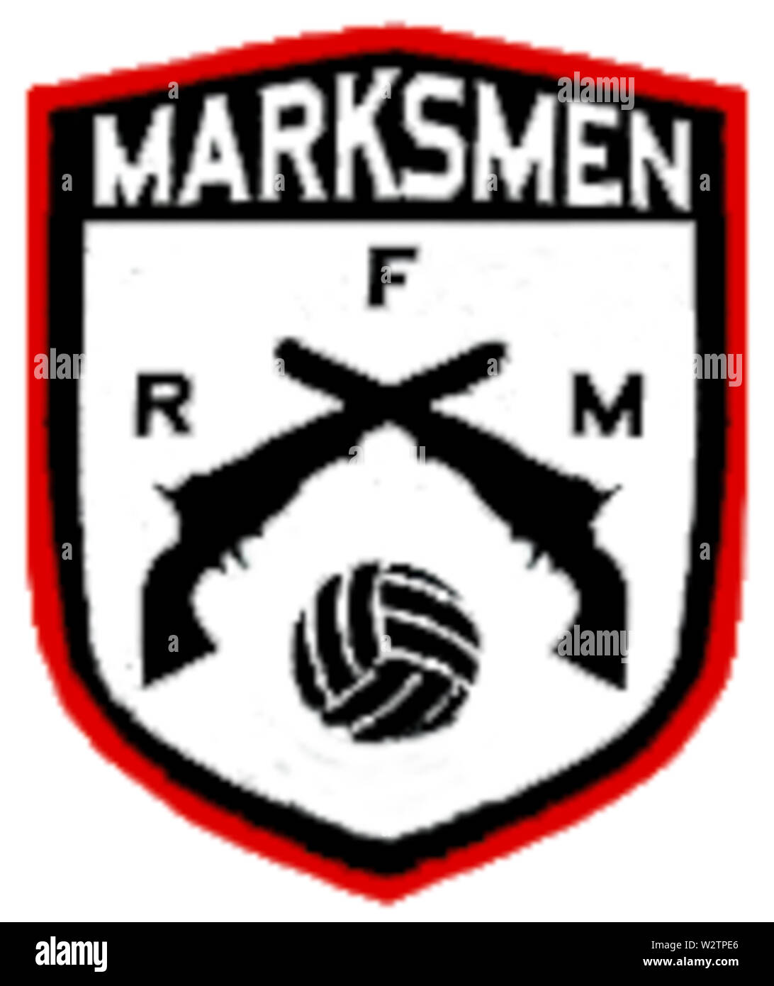 Fallriver marksmen logo Stock Photo - Alamy