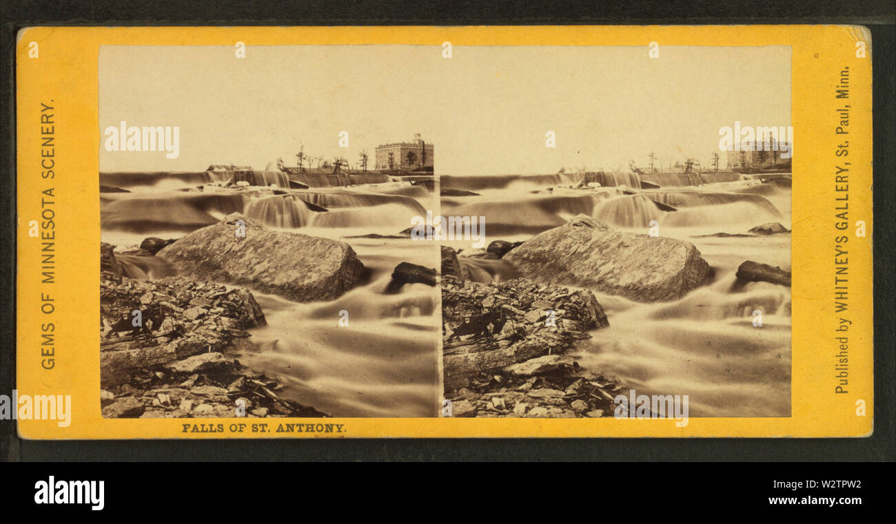 Falls of St Anthony, by Whitney's Gallery Stock Photo - Alamy