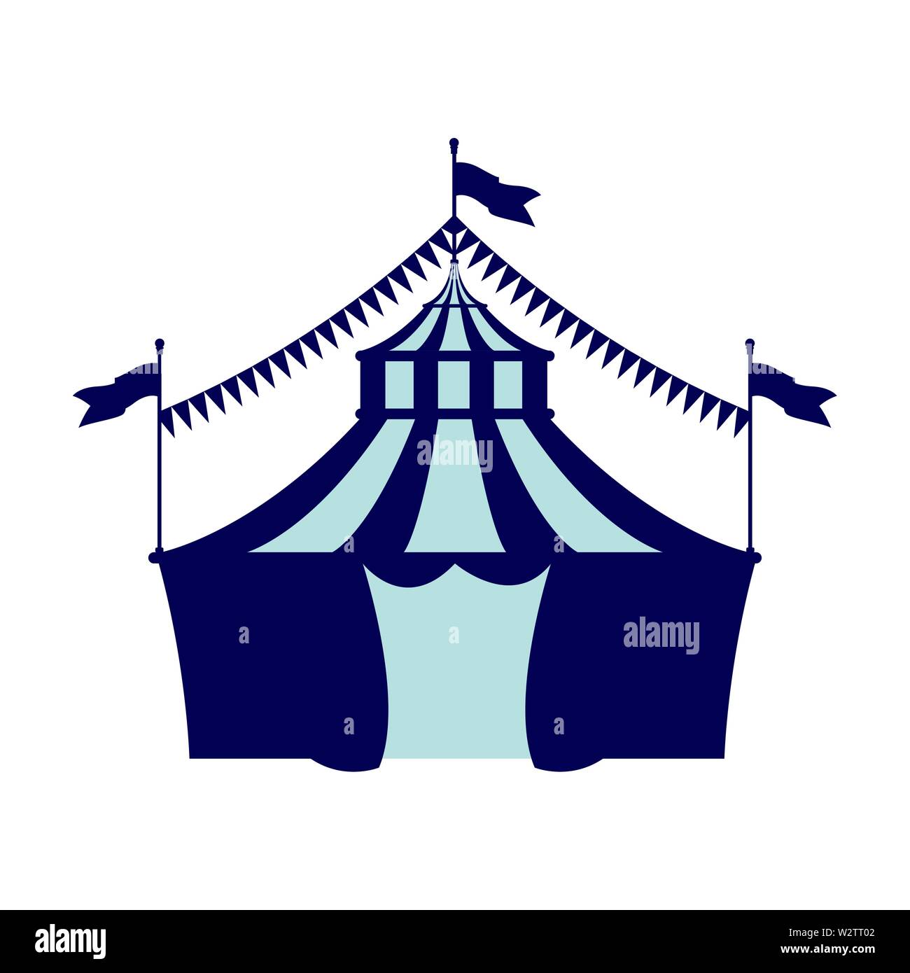 big top circus with flag Stock Vector Image & Art - Alamy