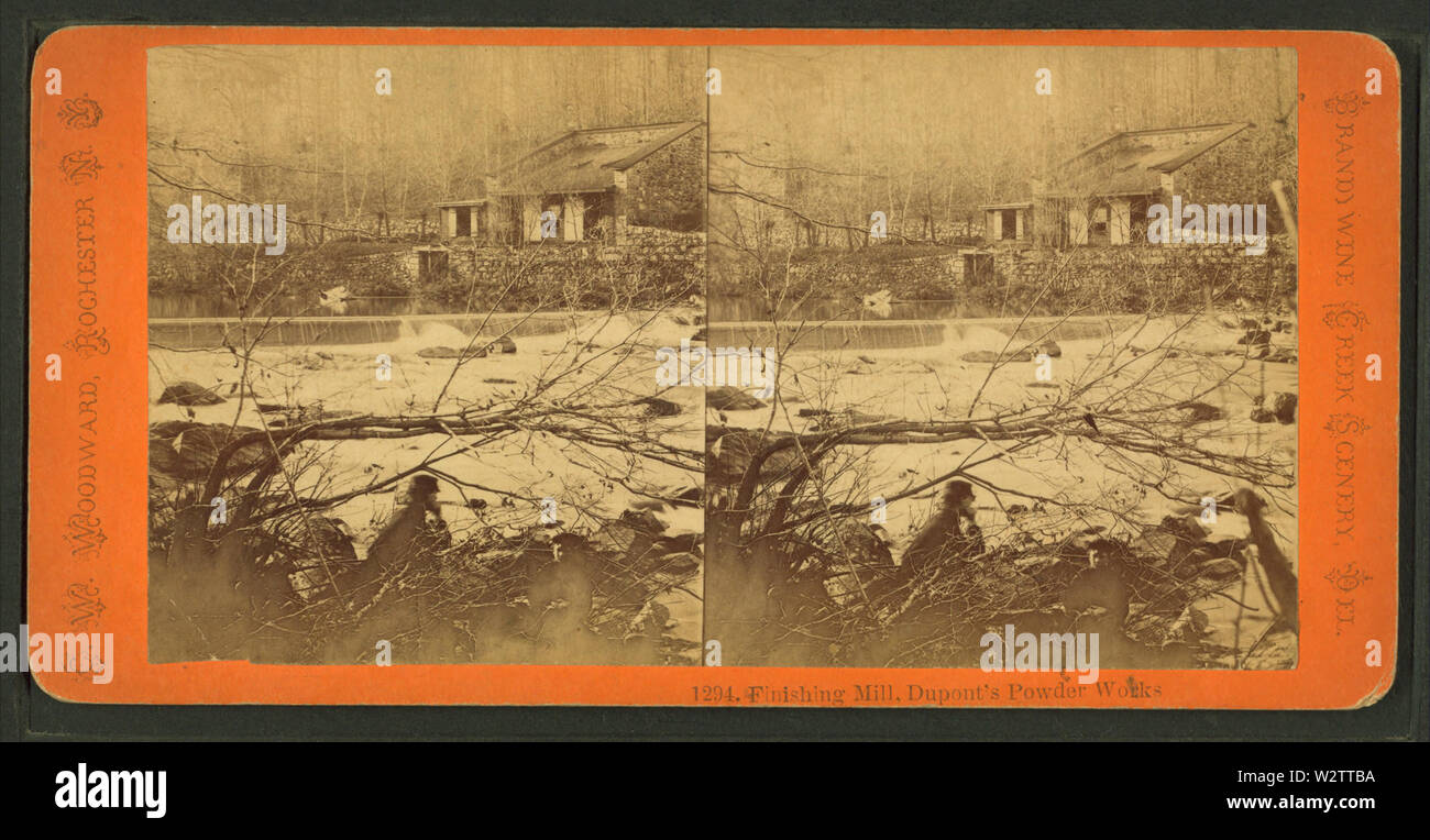 Finishing mill, Dupont's powder works, from Robert N Dennis collection ...