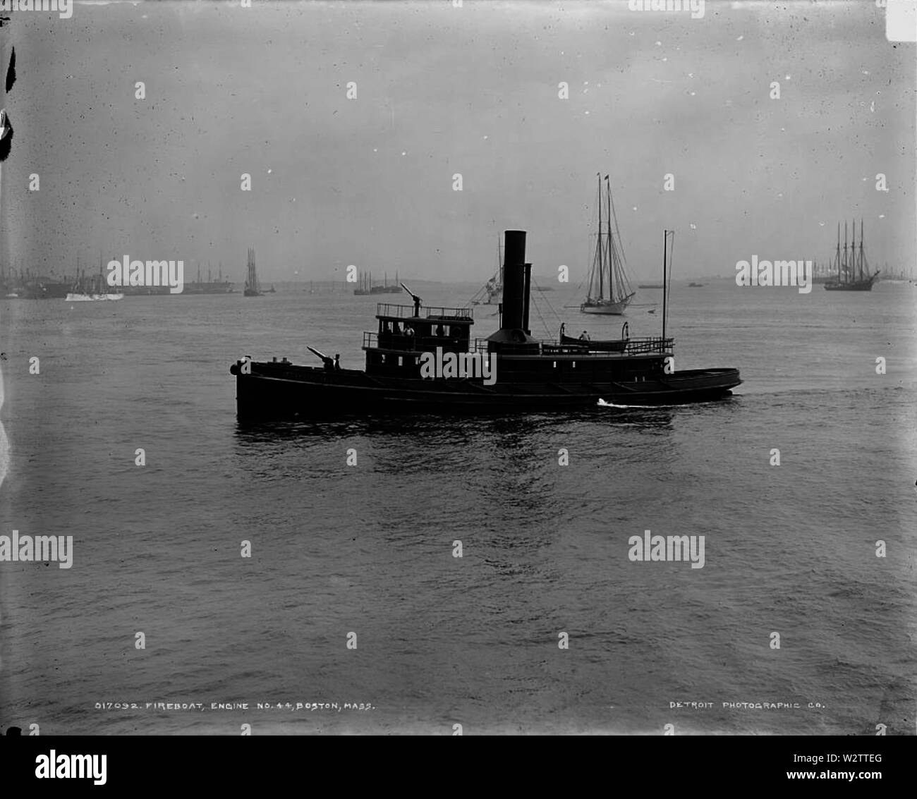 Fire Engine 44, a Boston Fireboat, circa 1906 Stock Photo - Alamy