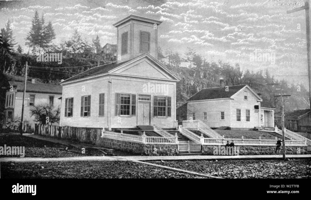 Congregation in christian church Black and White Stock Photos & Images ...