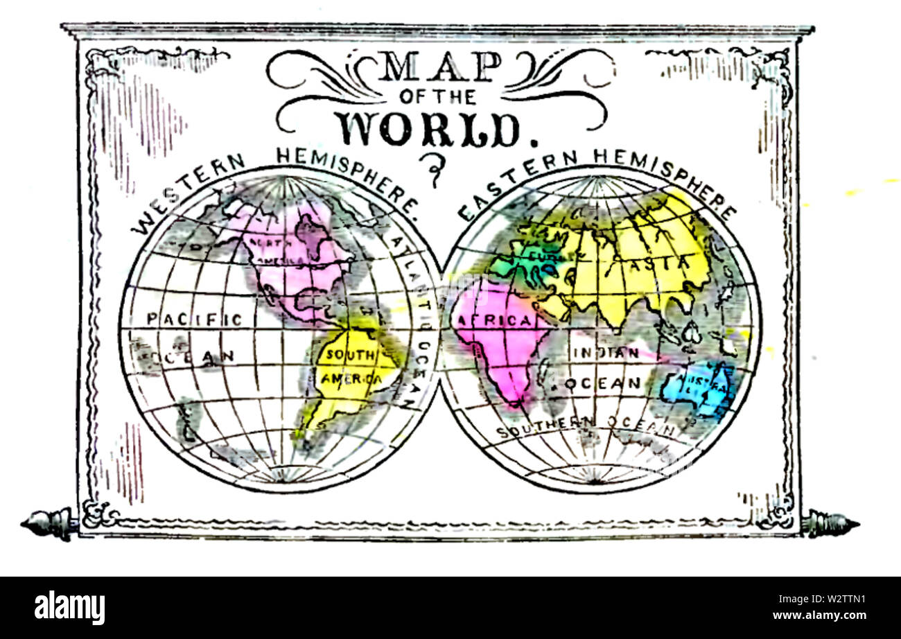 Students learning geography Cut Out Stock Images & Pictures - Alamy