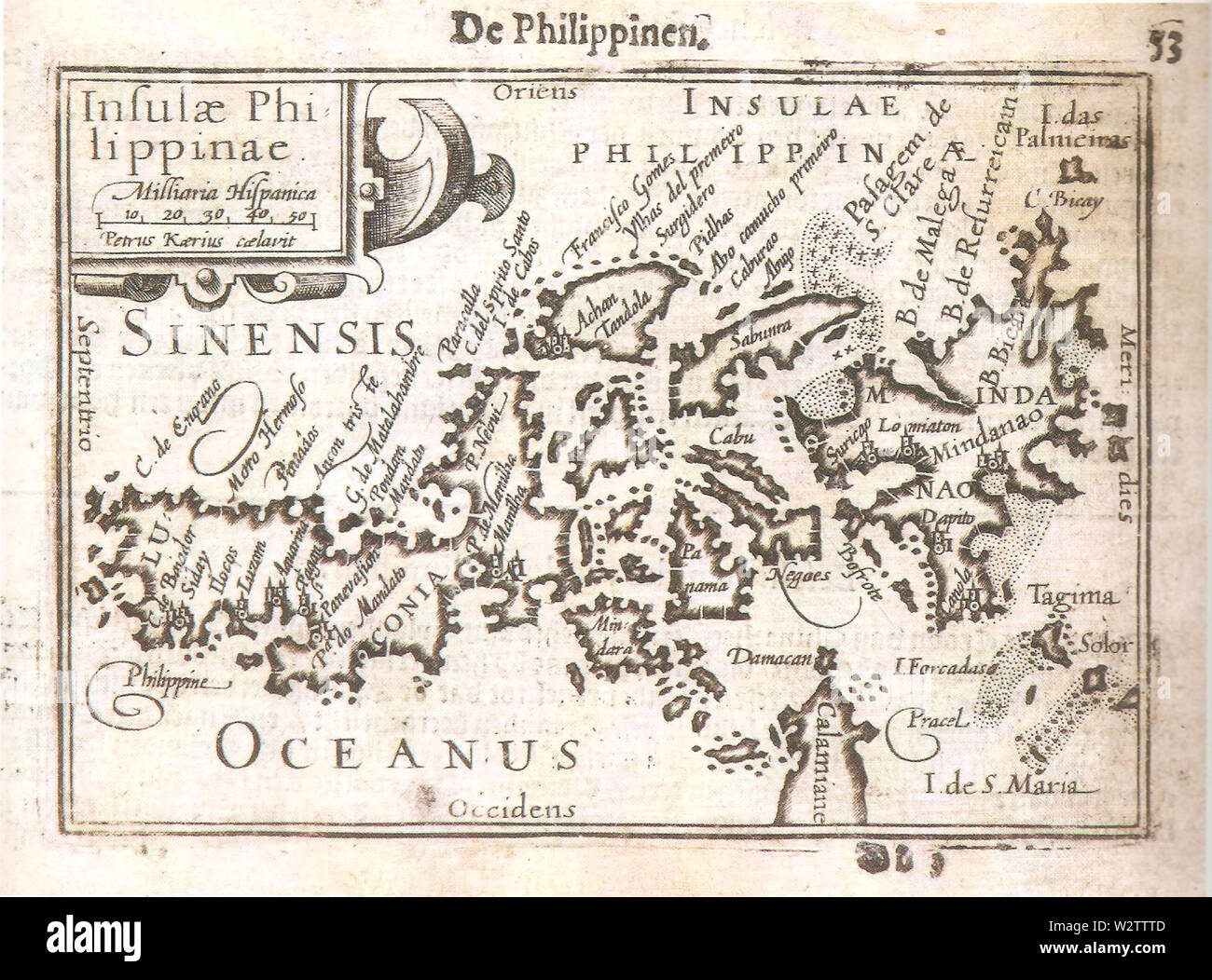 First philippine map Stock Photo - Alamy