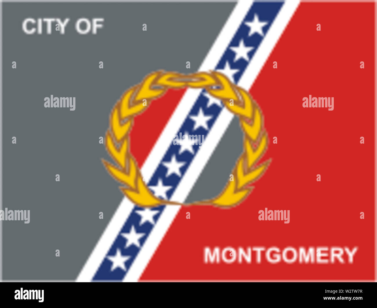 Flag of Montgomery, Alabama Stock Photo - Alamy