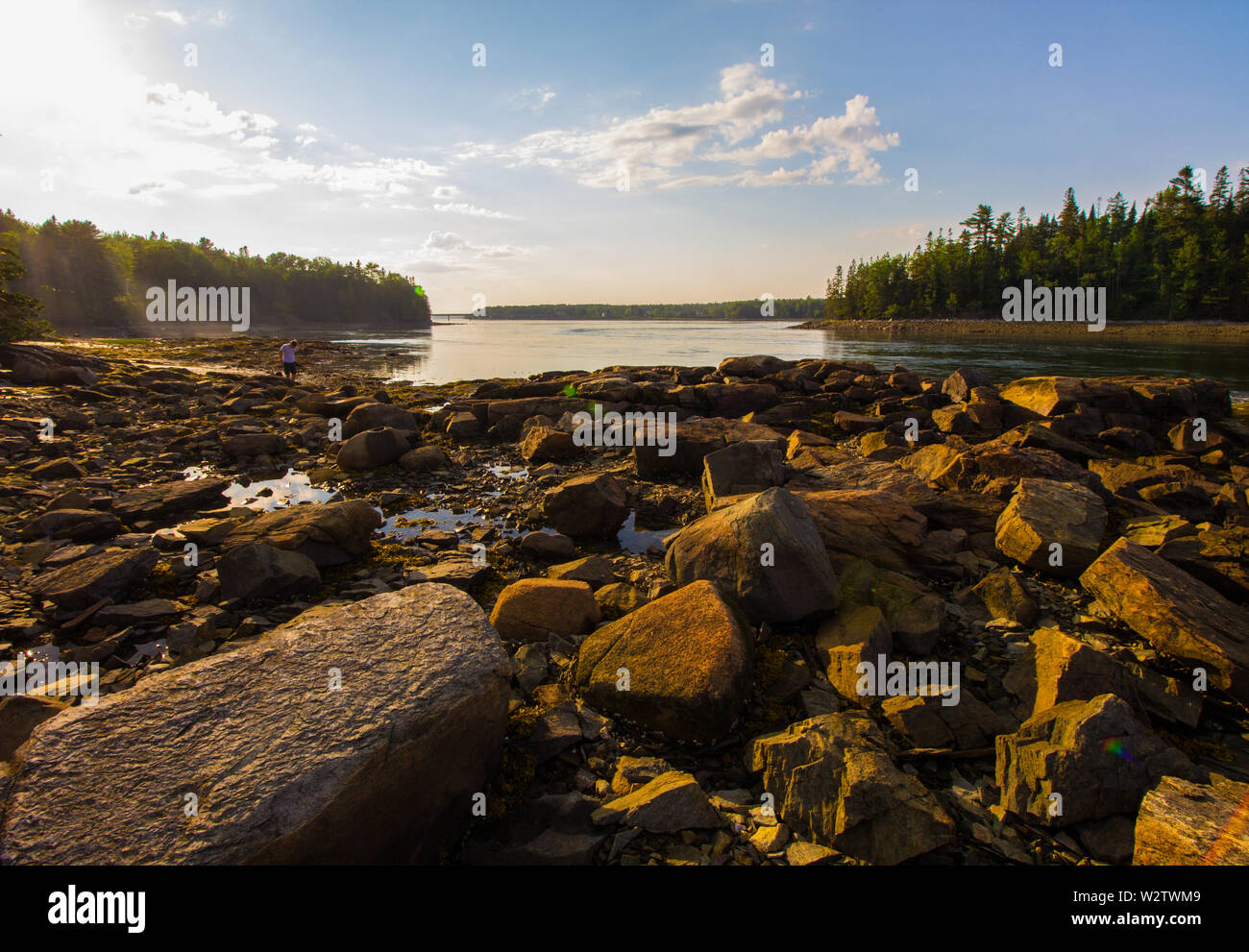 Tidal Falls Preserve, Maine Stock Photo - Alamy