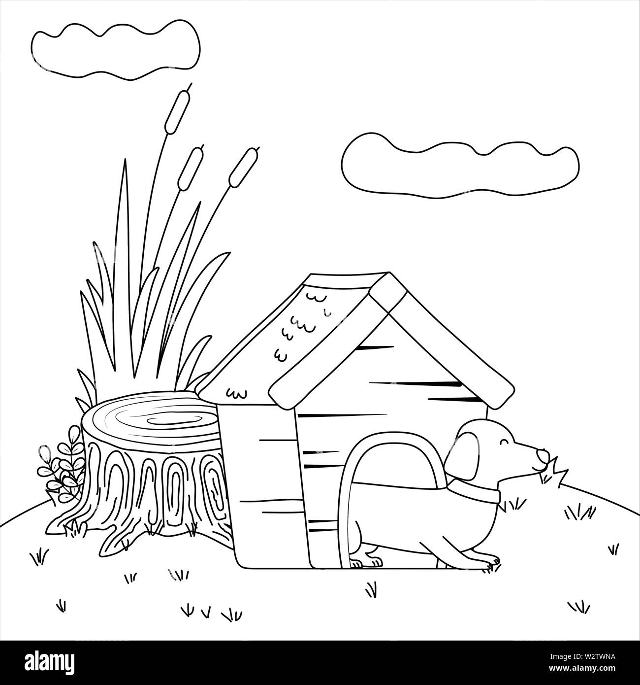 Dog cartoon design, Mascot pet animal nature cute and puppy theme ...