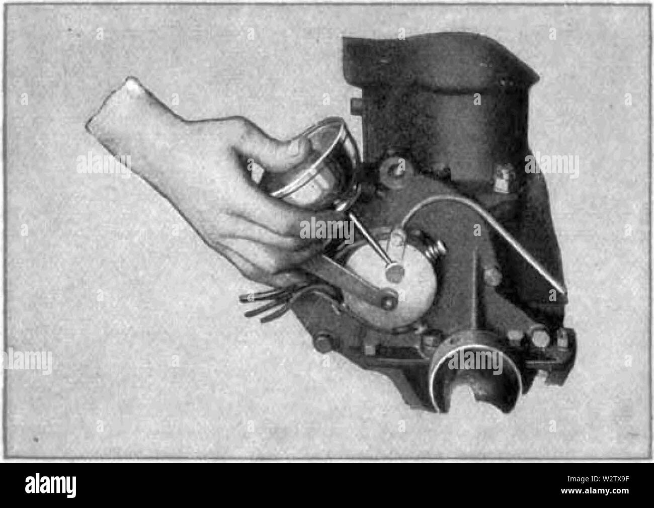 Ford model t 1919 d046 lubricating the commutator Stock Photo - Alamy