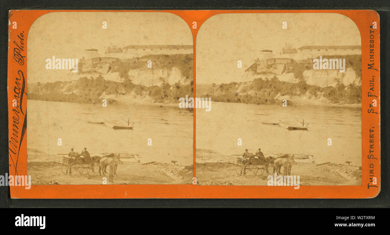 Fort Snelling, by Zimmerman, Charles A, 1844-1909 Stock Photo - Alamy