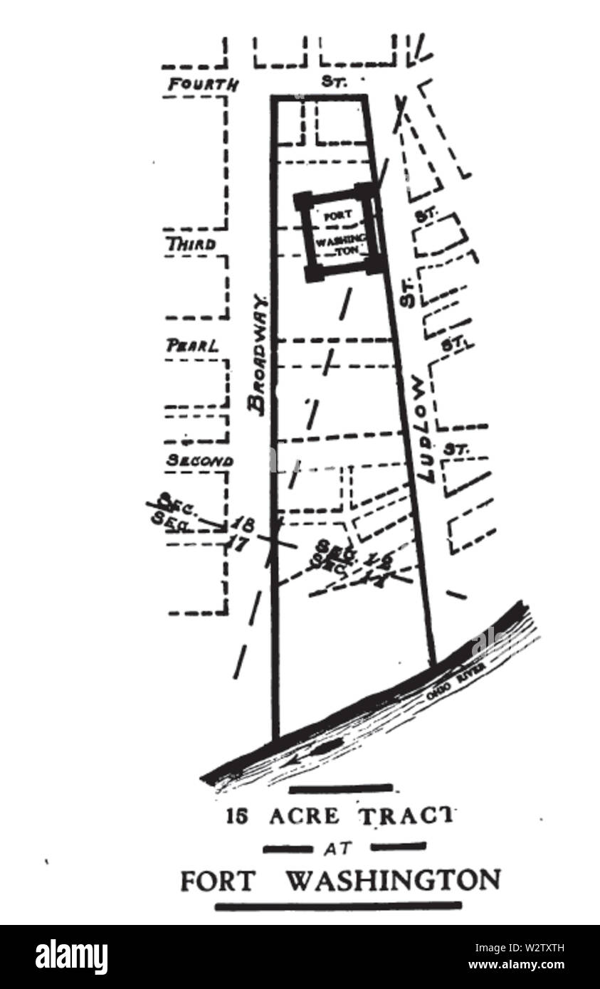 Fort Washington Cincinnati map Stock Photo - Alamy