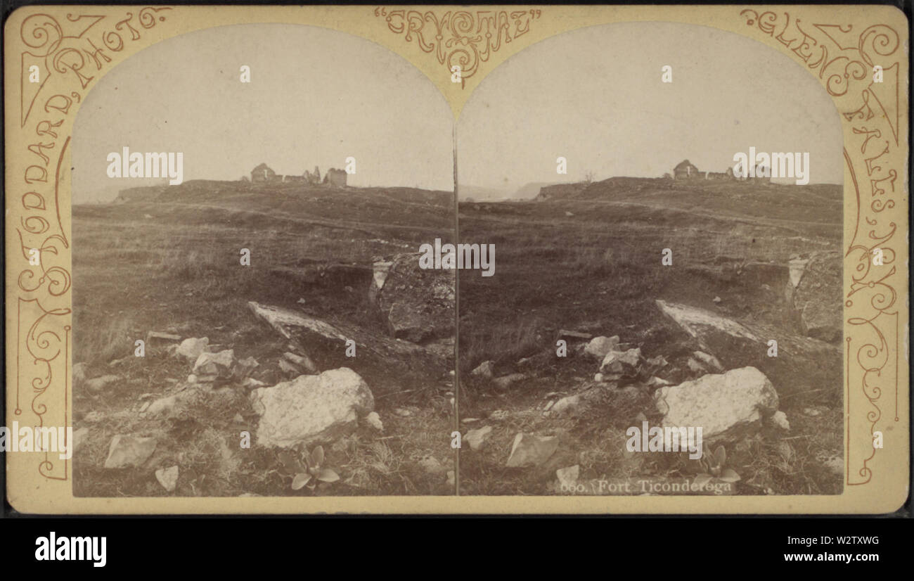 Fort Ticonderoga, by Stoddard, Seneca Ray, 1844-1917 , 1844-1917 Stock ...