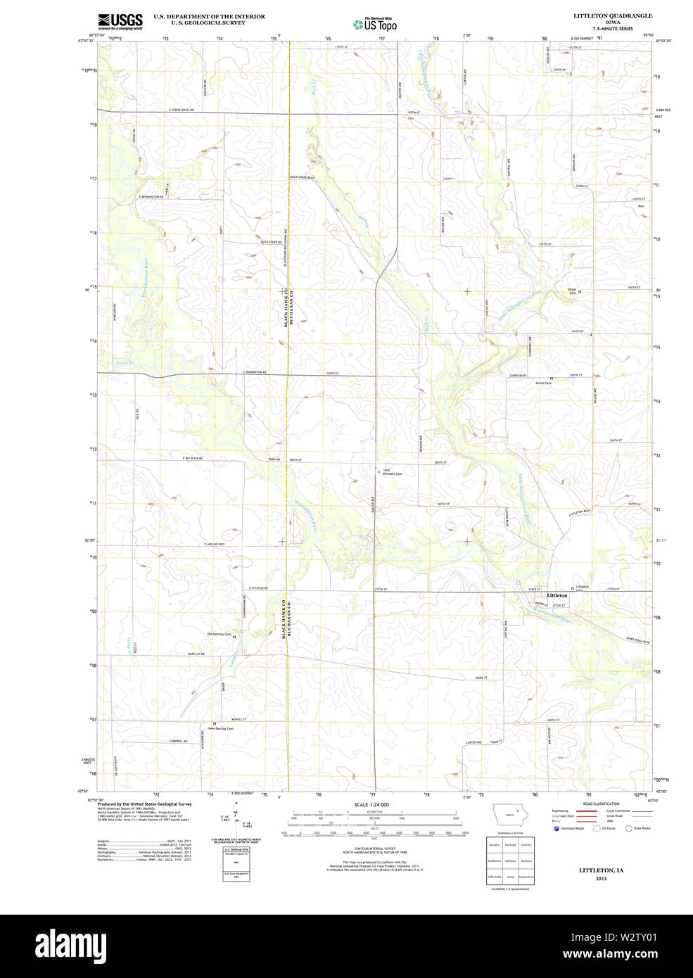 Map of littleton Cut Out Stock Images & Pictures - Alamy