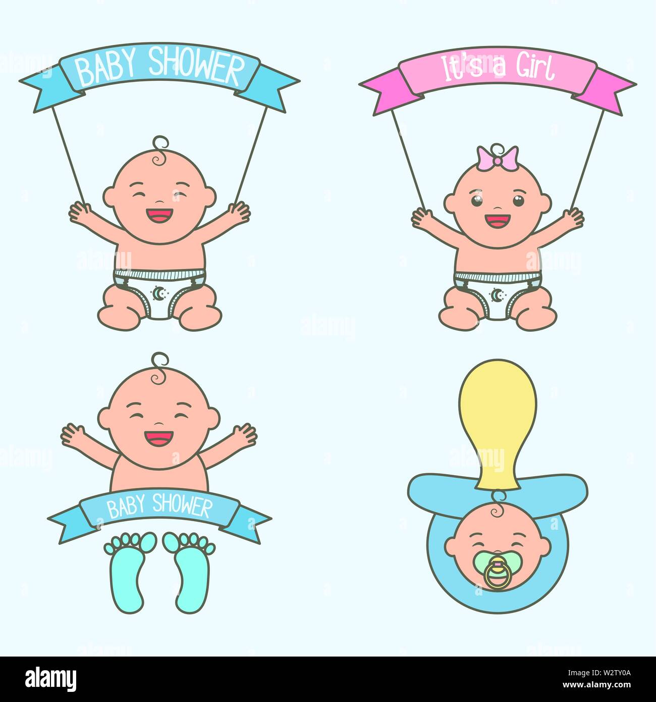 Sweet innocent girls Stock Vector Images - Alamy