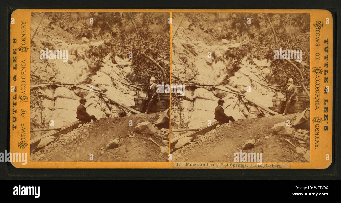 Fountain Head, Hot Springs, Santa Barbara, from Robert N Dennis ...