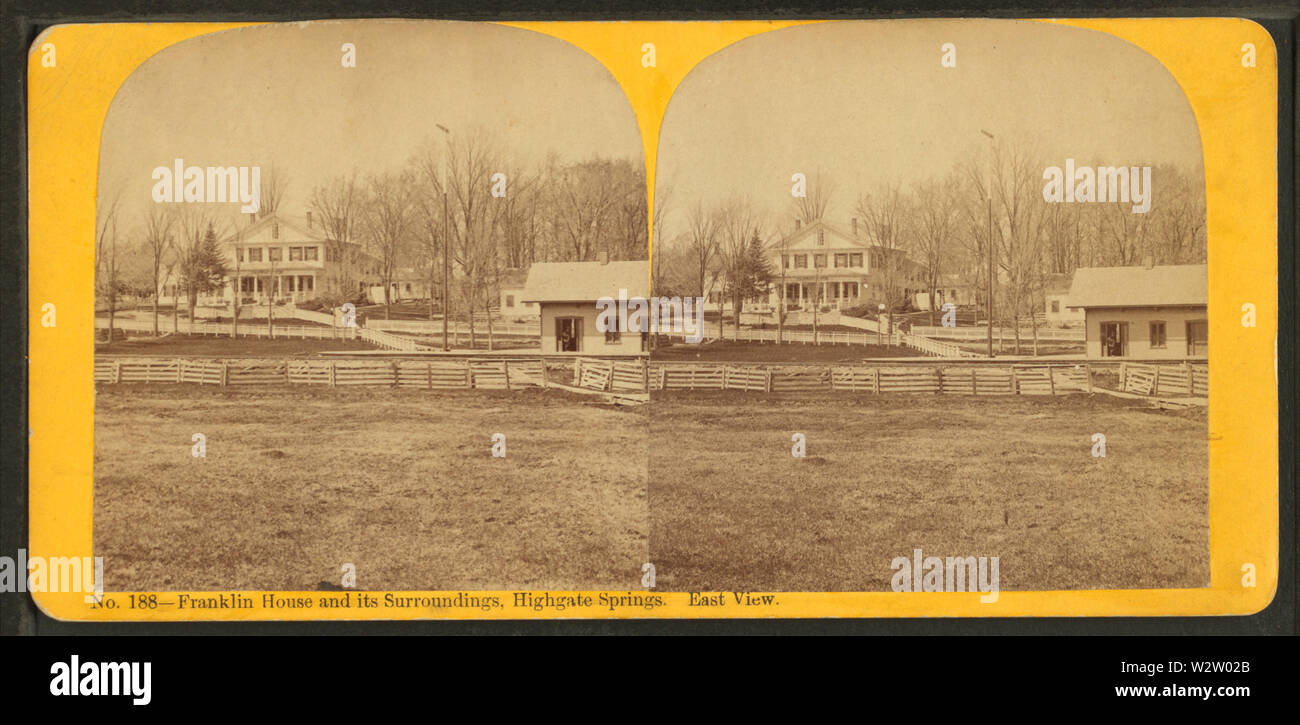 Franklin House and its surroundings, Highgate Springs East view, by T G ...
