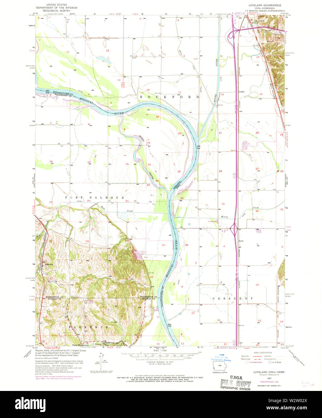 Map of loveland Cut Out Stock Images & Pictures - Alamy