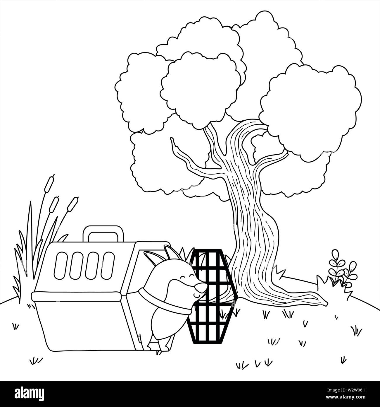 Dog cartoon design, Mascot pet animal nature cute and puppy theme ...