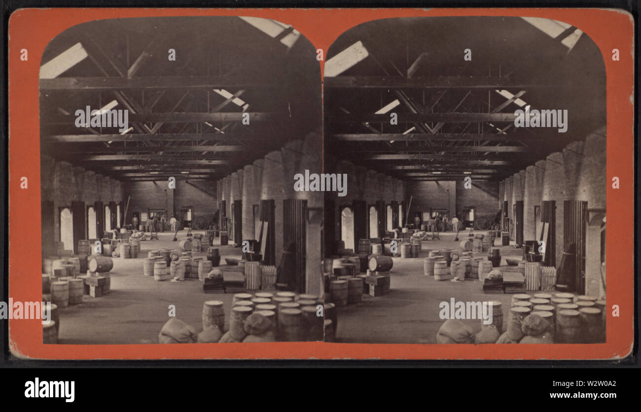 Freight depot, by Charles G Hull Stock Photo - Alamy