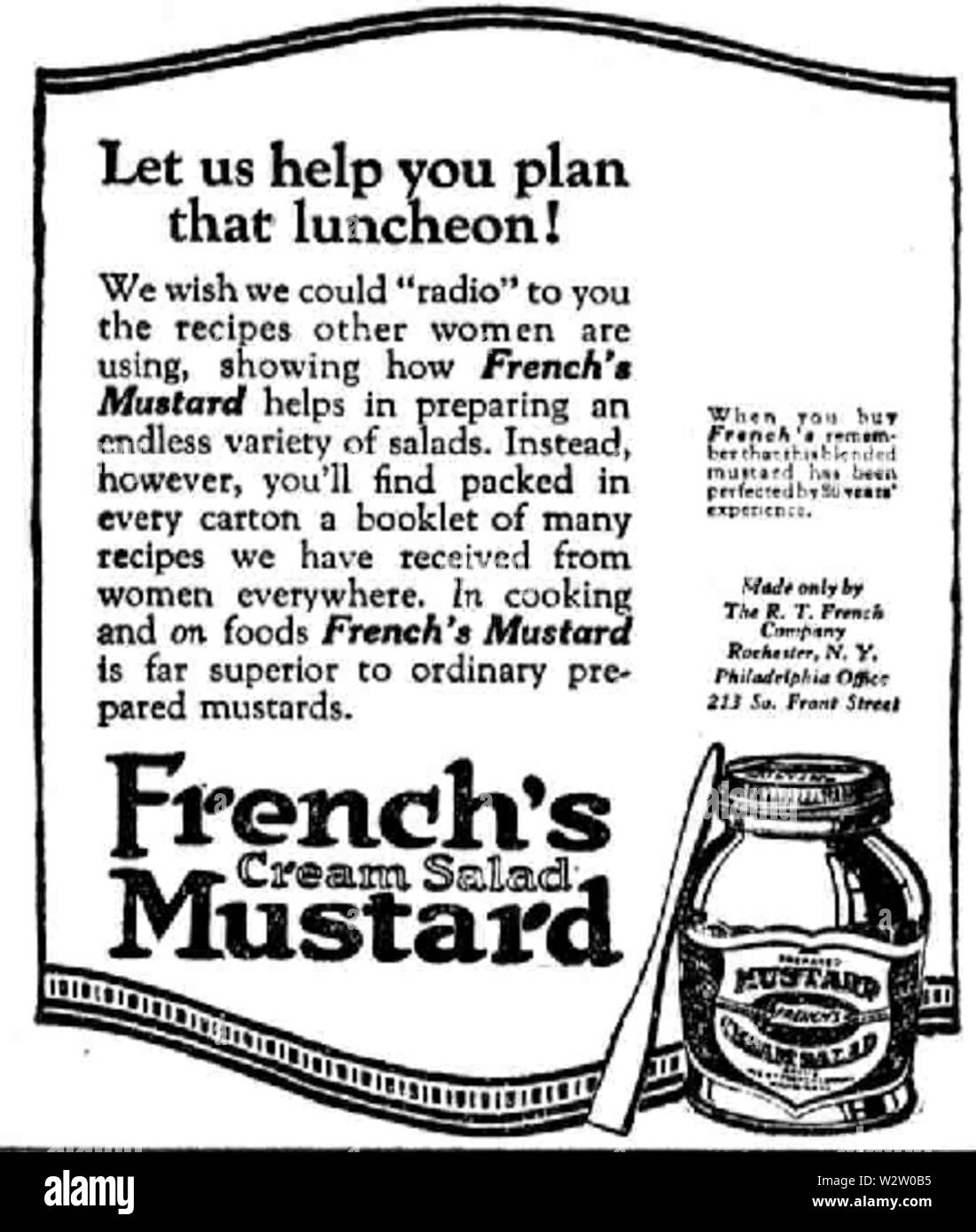 French’s mustard hi-res stock photography and images - Alamy