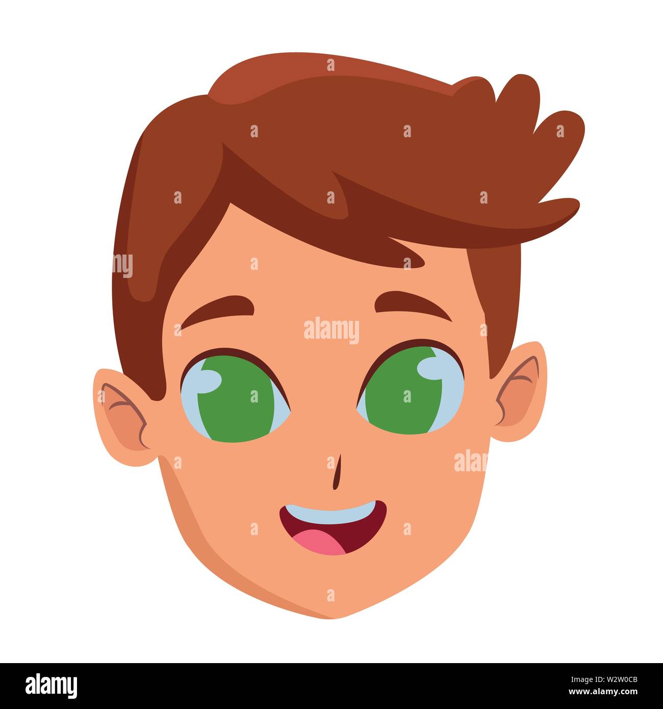 child smiling and happy Stock Vector Image & Art - Alamy