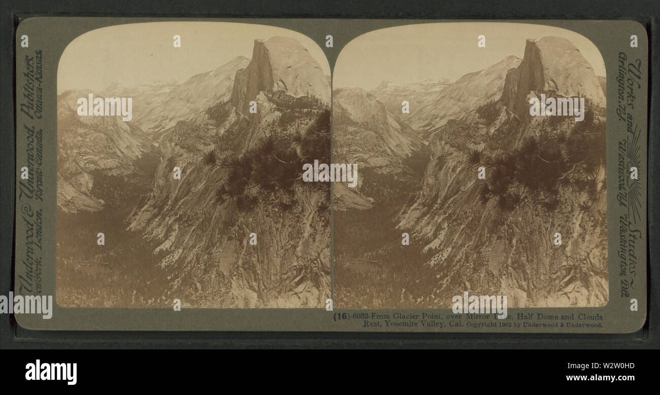 From Glacier Point, over Mirror Lake, Half Dome and Clouds' Rest ...