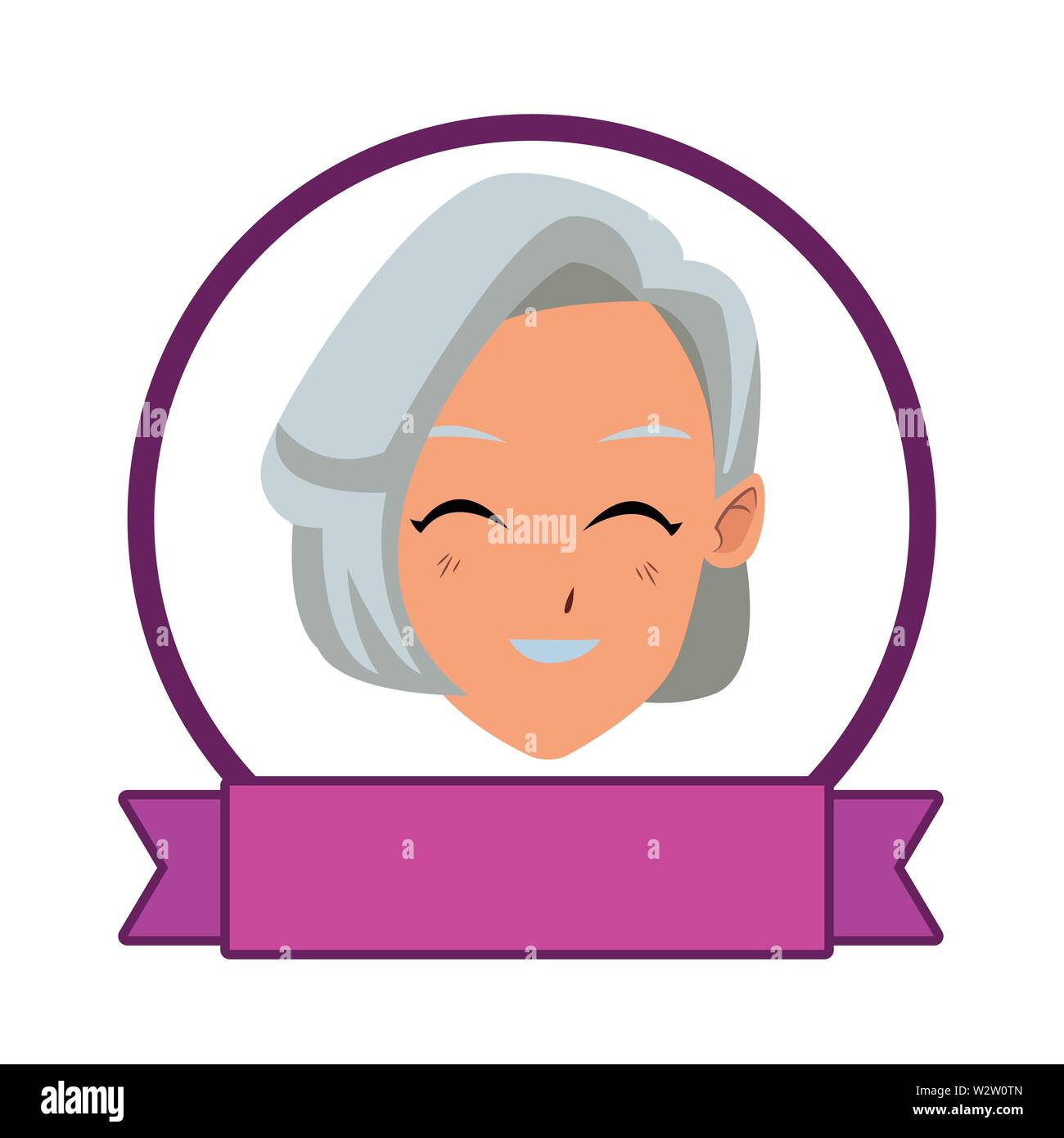 old woman smiling and happy cartoons Stock Vector Image & Art - Alamy