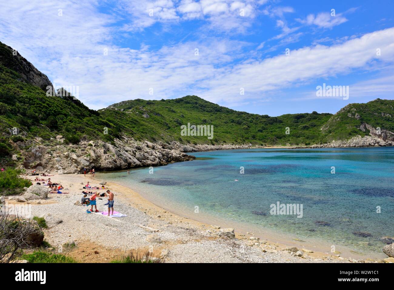 Porto timoni beach, Cape Arillas, Porto Timoni, Afionas, Corfu, Greece ...