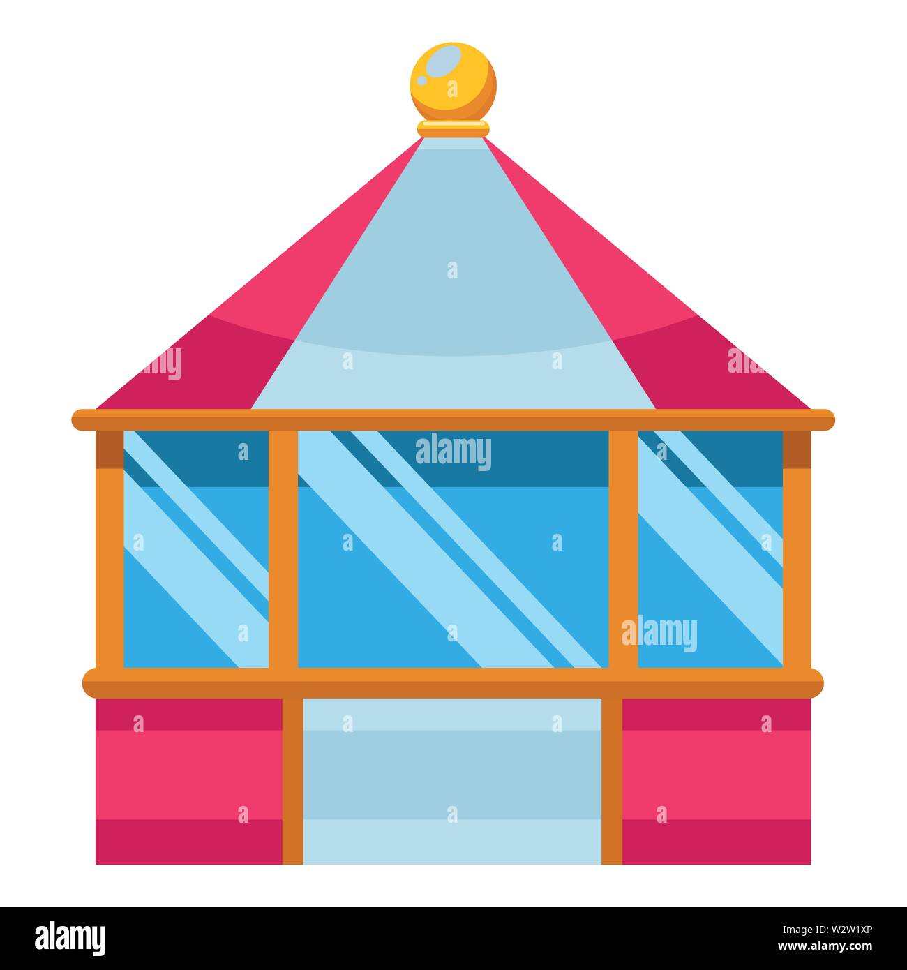 Fairground ride in funfair with sky Cut Out Stock Images & Pictures - Alamy