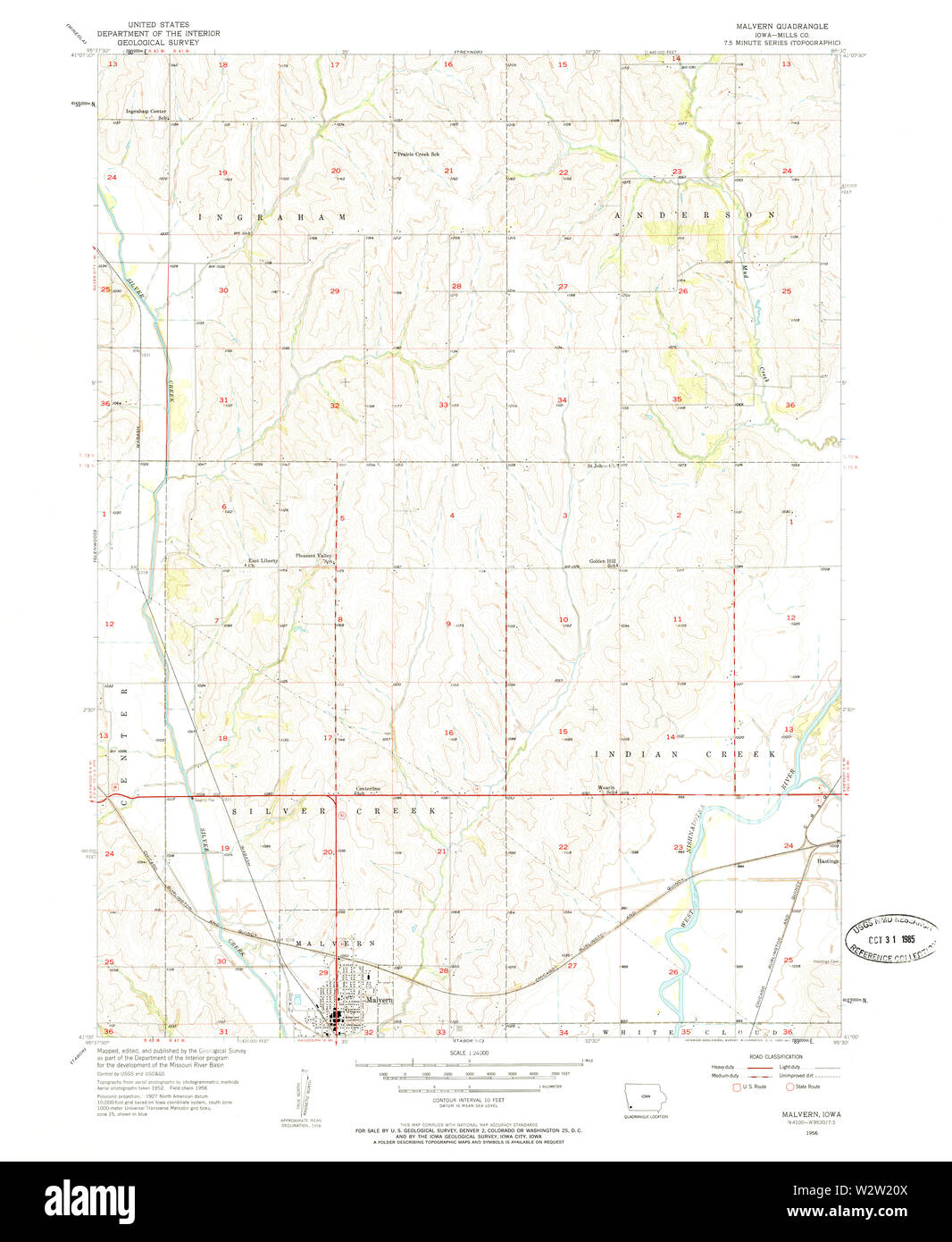 1956 maps hi-res stock photography and images - Alamy
