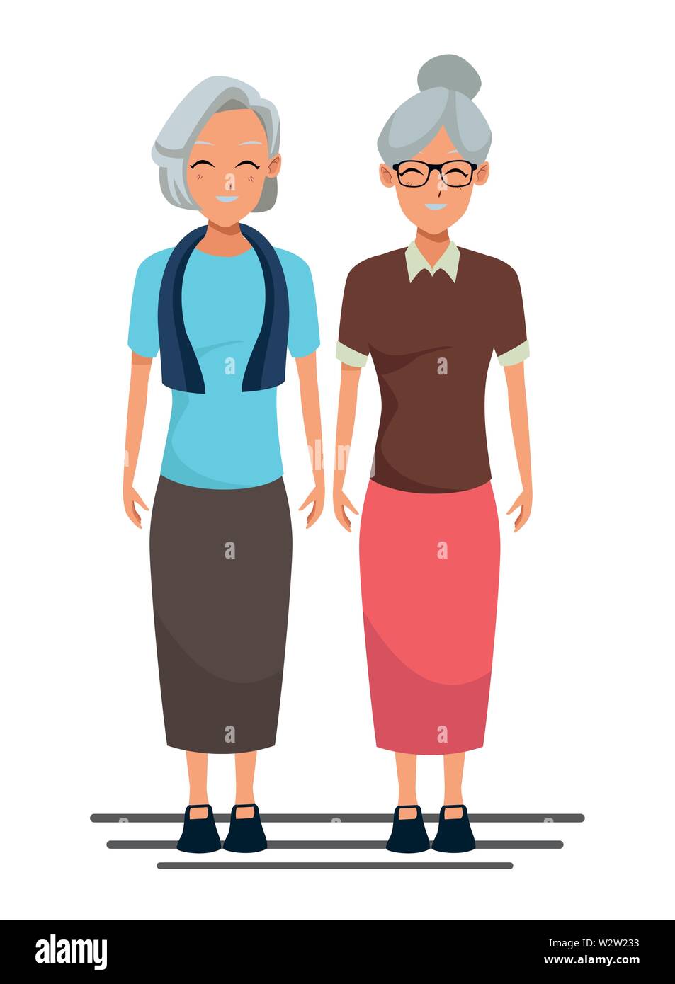 old people smiling and happy Stock Vector Image & Art - Alamy