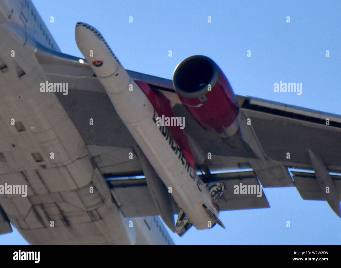 Mojave, California, USA. 10th July, 2019. Virgin Orbit Girl performed ...
