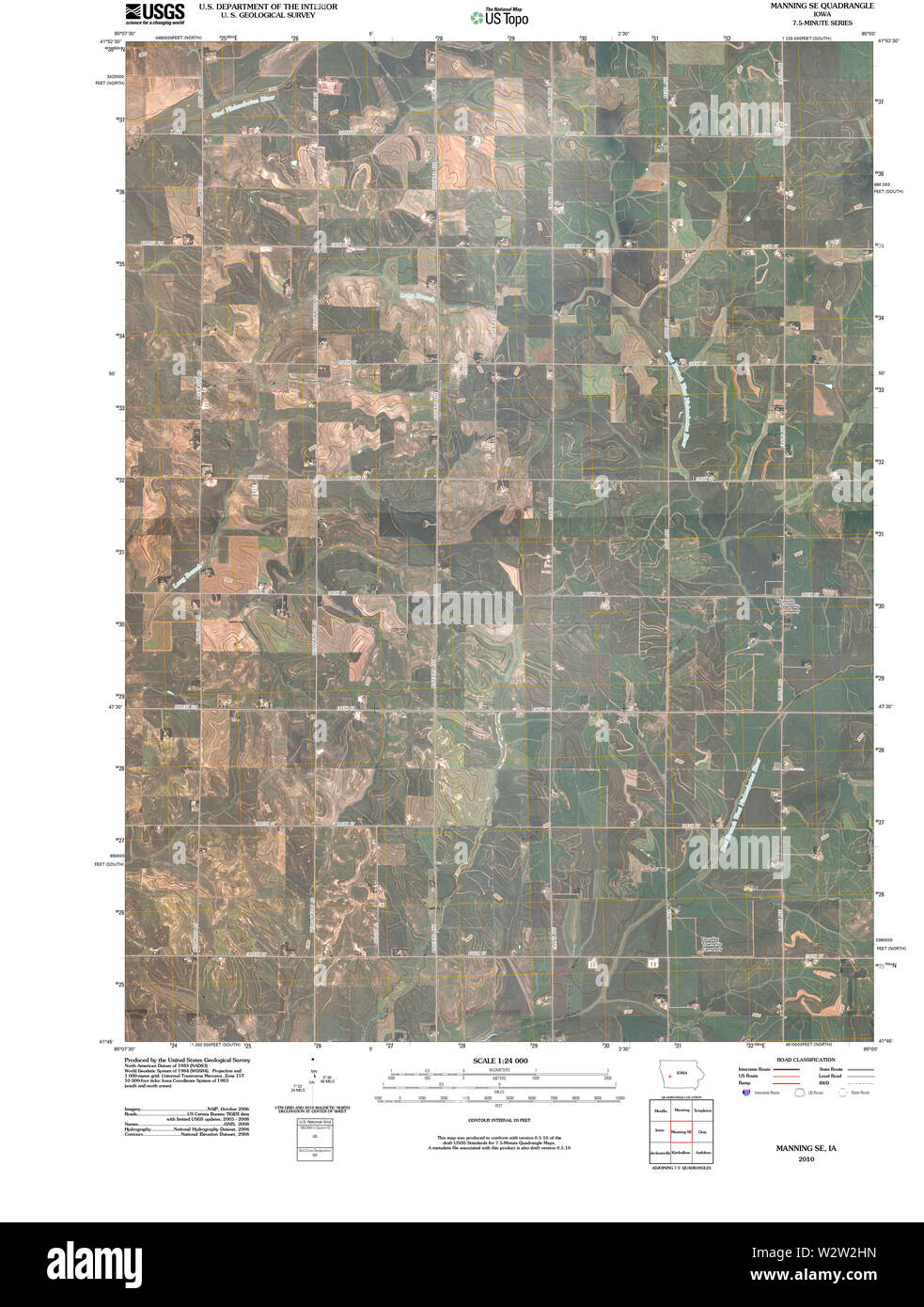 Manning iowa map hi-res stock photography and images - Alamy