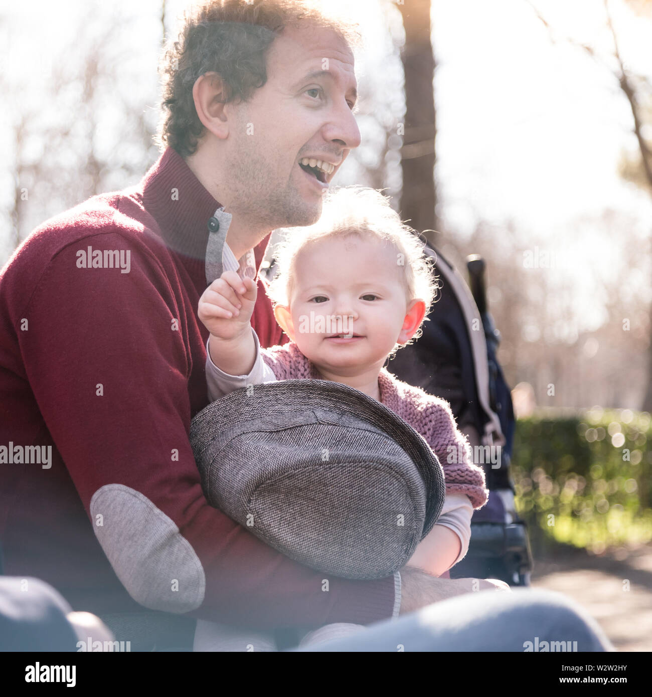 Father and child happy together hi-res stock photography and images - Alamy