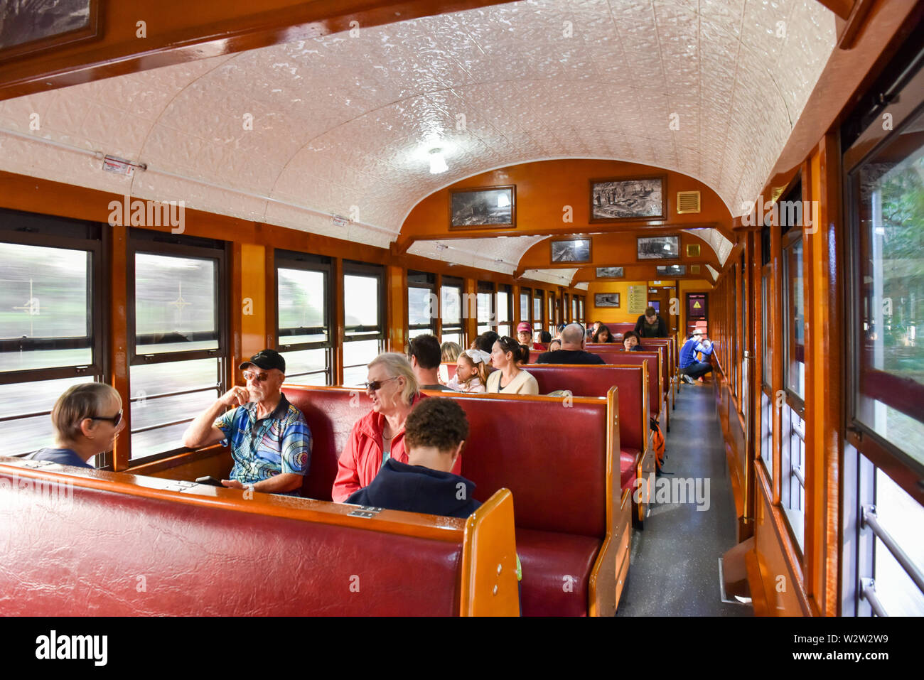 Passengers, Kuranda Scenic Train-ride , Australia Stock Photo - Alamy