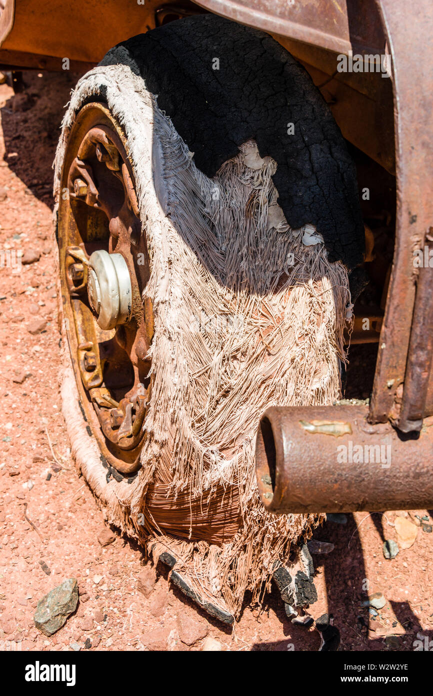 Jerome Ghost Town Decomposing Tire Stock Photo - Alamy