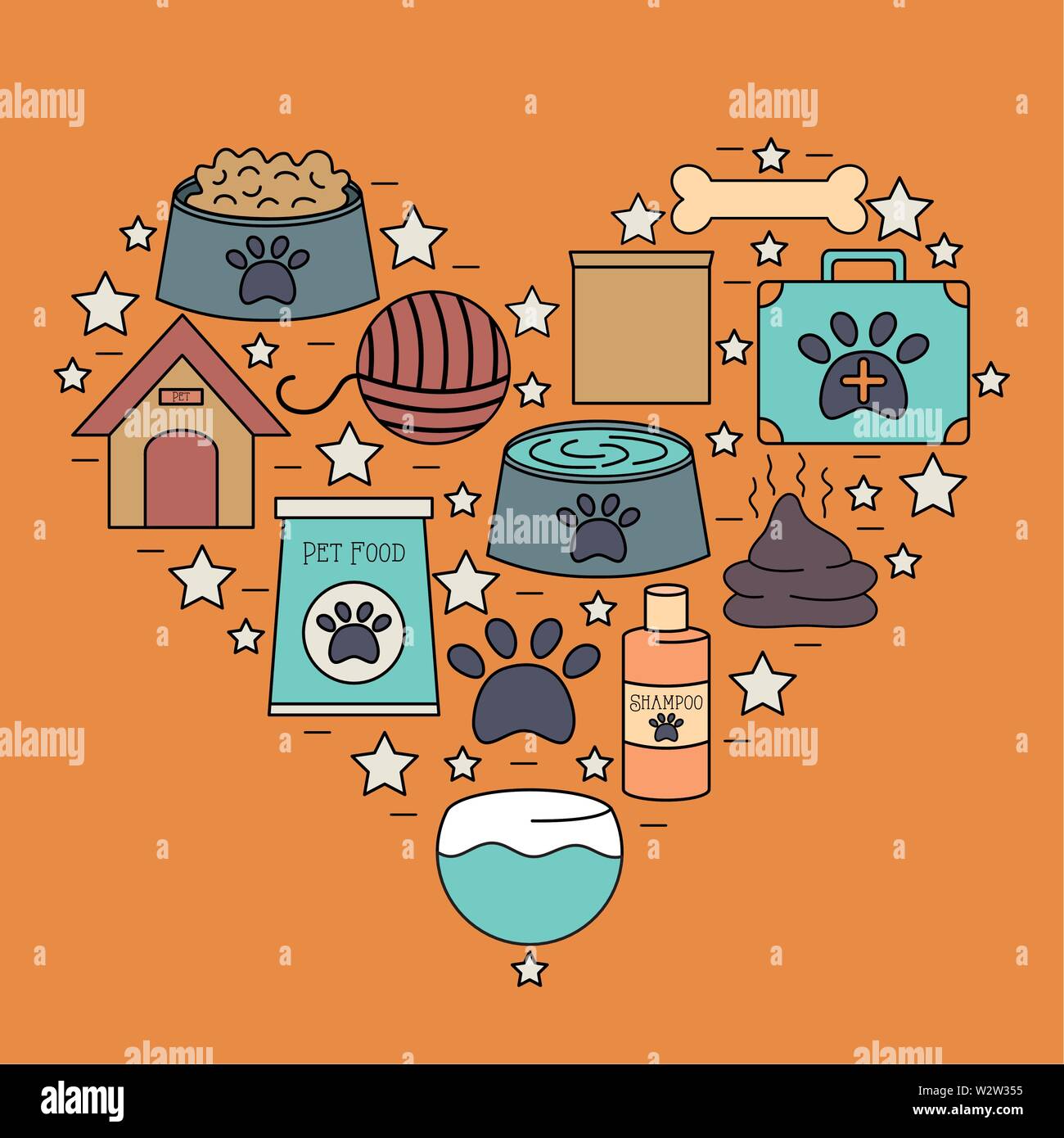 Domestic food waste Stock Vector Images - Alamy