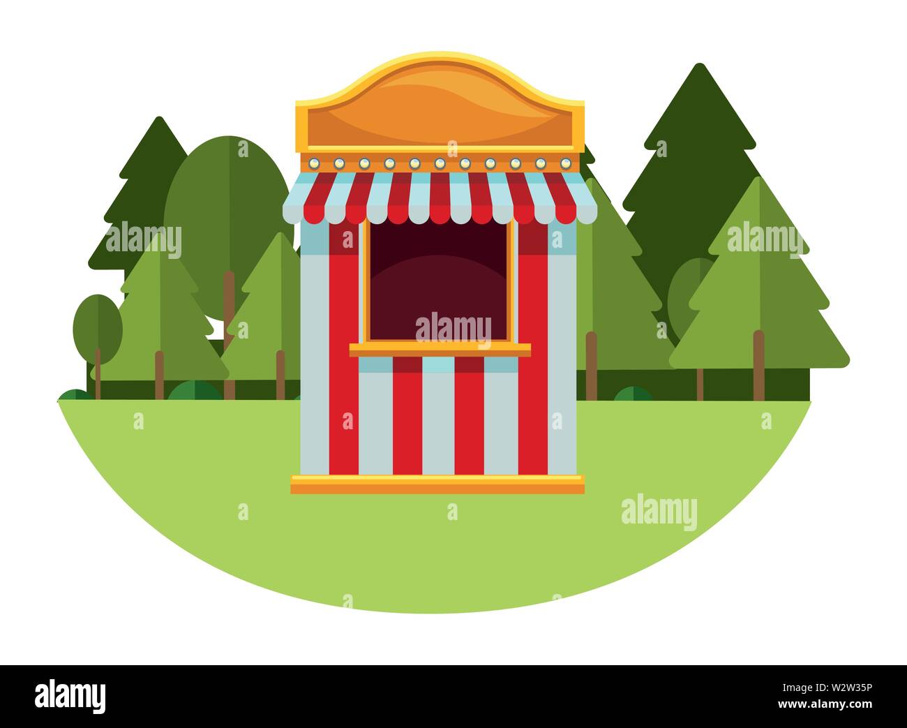 fair shop in the forest Stock Vector Image & Art - Alamy