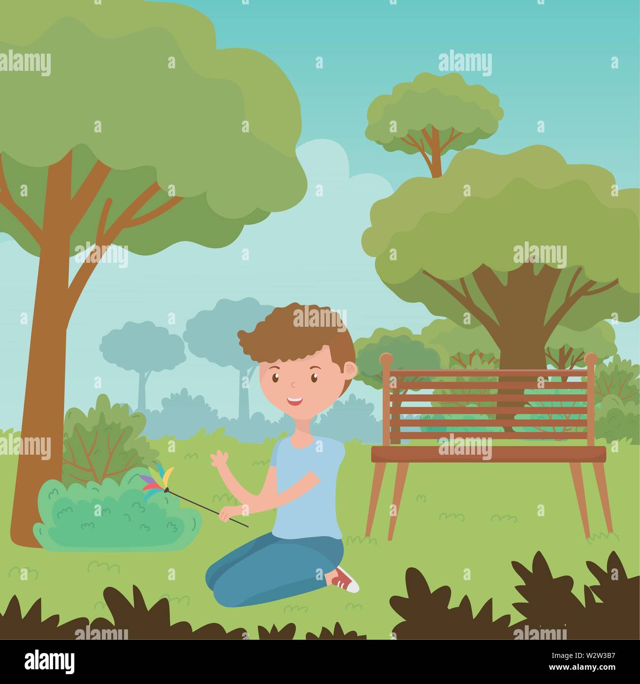 Teenager boy with cat toy design, person portrait young youth student ...