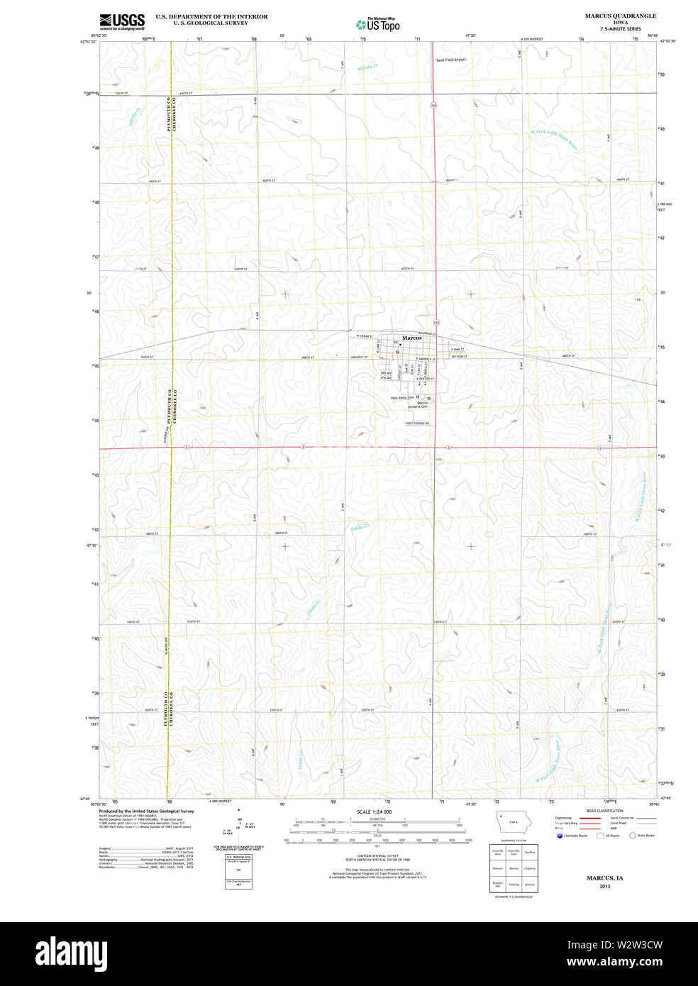 Marcus iowa map hi-res stock photography and images - Alamy