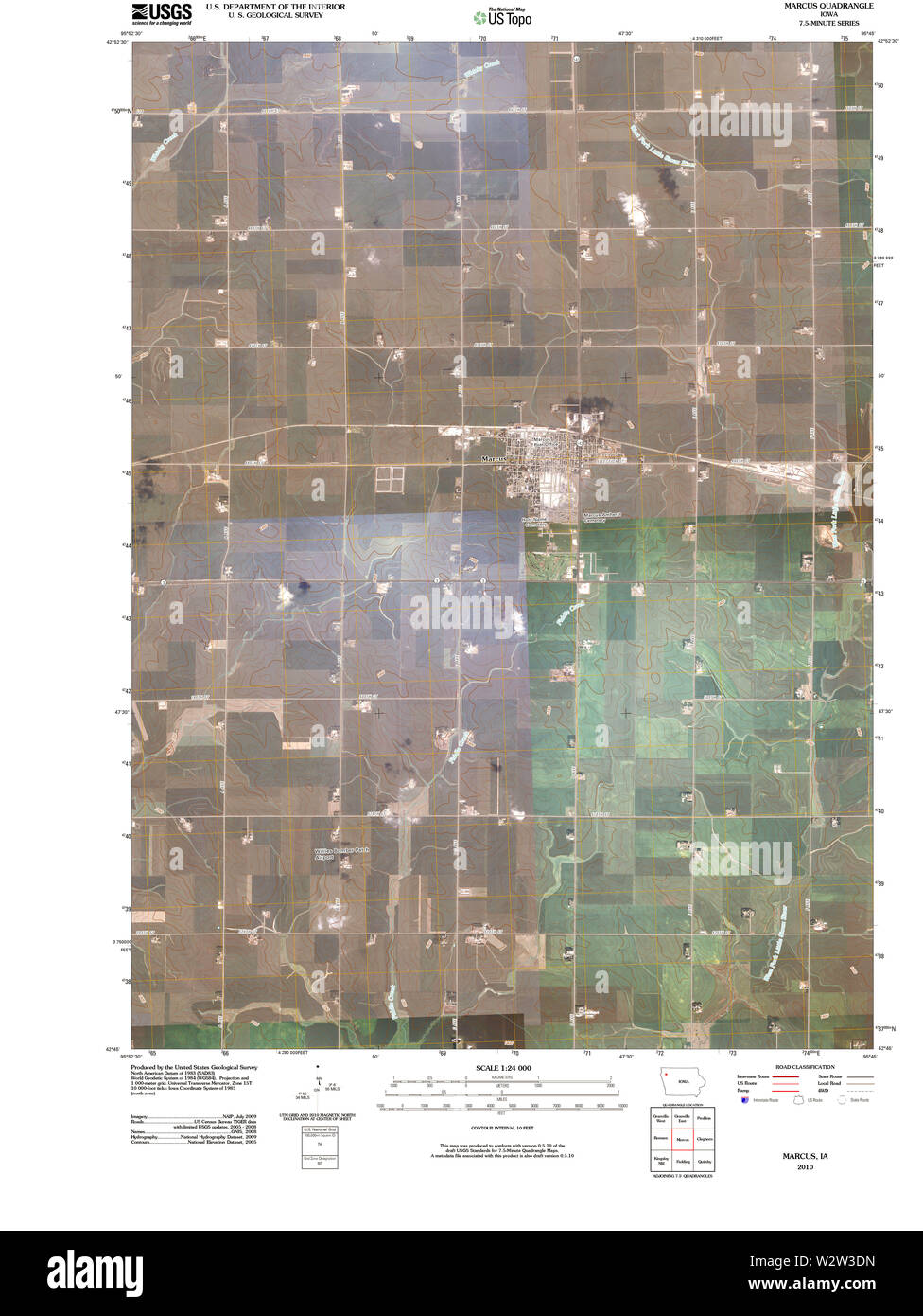 Marcus iowa map hi-res stock photography and images - Alamy