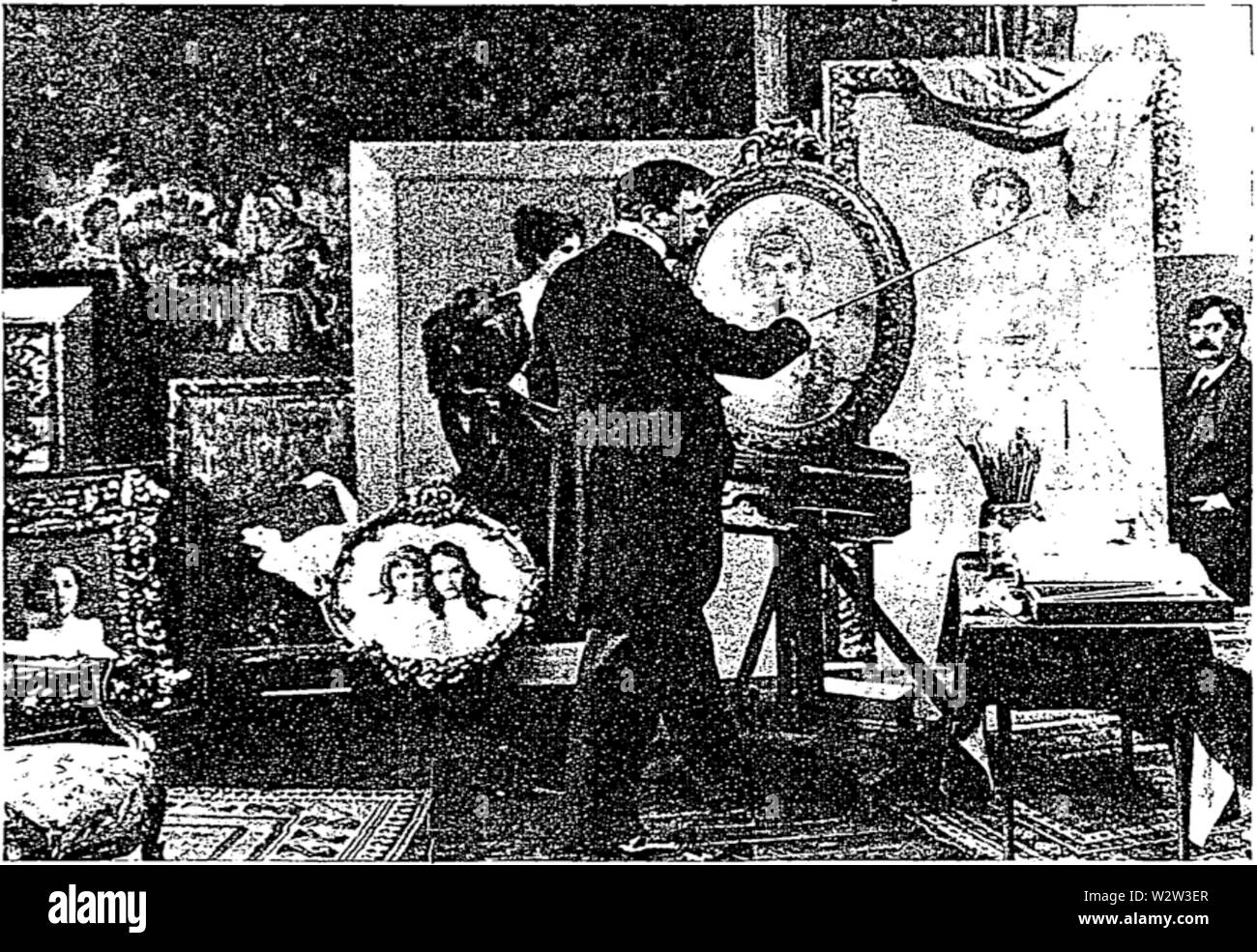 George Burroughs Torrey studio 1898 Stock Photo - Alamy