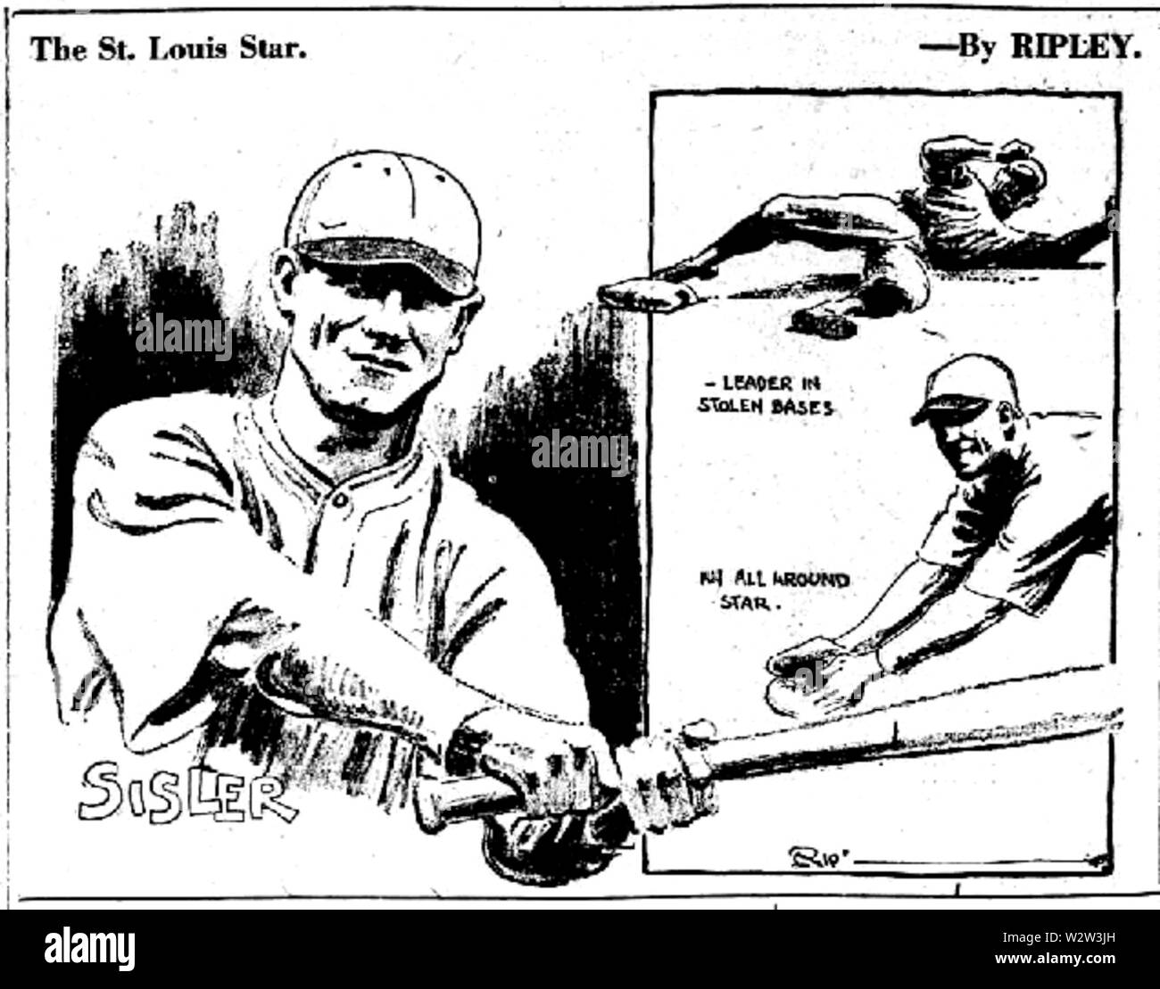 George Sisler by Ripley Stock Photo - Alamy